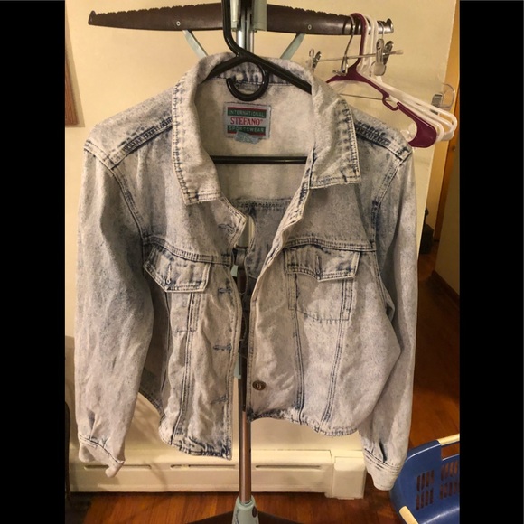 Stefano | Jackets & Coats | Vintage Stone Washedacid Washed Jean Jacket ...